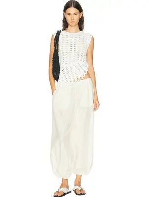 Loulou De Saison Saez Asymmetric Sleeveless Top - Ivory