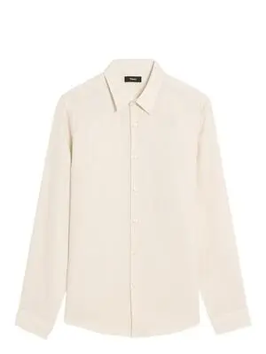 Theory Irving Linen Shirt - Ecru