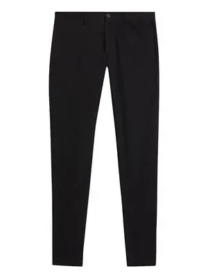Theory Zaine Slim-fit Cotton-blend Twill Pants - Black