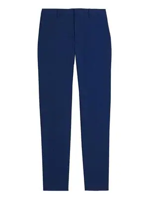 Theory Slim-fit Checked Wool Suit Pants - Navy