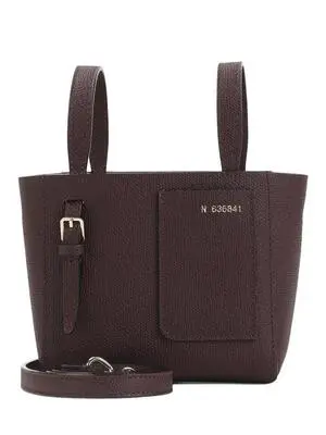 VALEXTRA Mini Bucket Shoulder Bag - Red