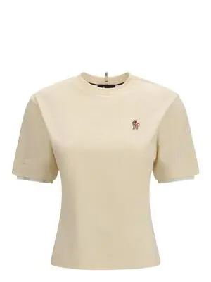 Moncler Cotton T-shirt With Reflective Details - Multicolor
