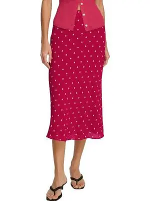 FAVORITE DAUGHTER Favorite Daughter The Jojo Polka Dot Midi Skirt