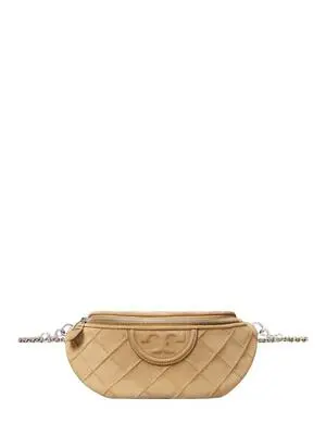 Tory Burch Fleming Soft Quilted Leather Belt Bag - Stone