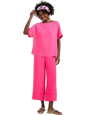 Trina Turk Sofie Georgette Top - Whitewash