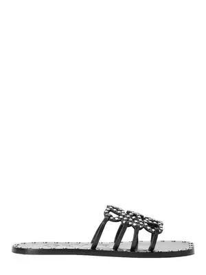 Loewe Studded Slide Sandals - Black