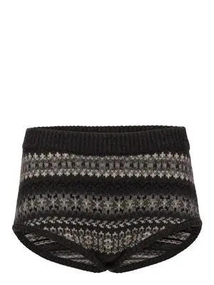 MAGDA BUTRYM Magda Butrym Knitted Fair Isle Shorts