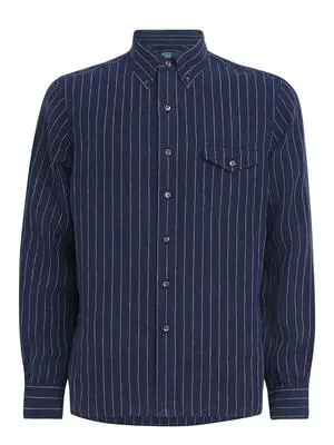 Polo Ralph Lauren Linen Stripe Shirt - Navy