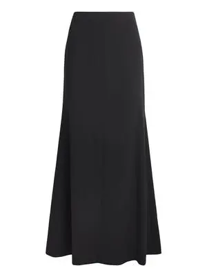 JIL SANDER Maxi Skirt With Back Split - Black