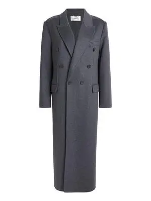 Victoria Beckham Double-breasted Wool-cashmere Overcoat - Grey