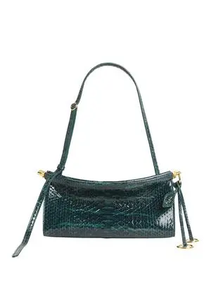 Alaïa Small Snakeskin Shoulder Bag - Red