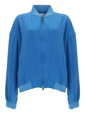 Versace Blend Zip Blouson - Azure