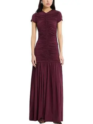ROTATE BY BIRGER CHRISTENSEN Gathered Maxi Dress - Winetasting