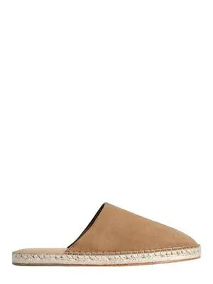 Cos Split Suede Espadrille Mules - Brown