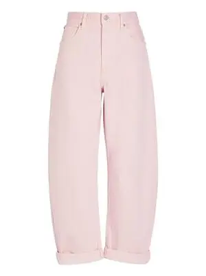 FRAME Bubble Barrel-leg Jeans - Pink