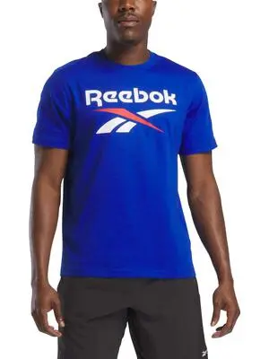 REEBOK Logo Crewneck T-shirt - Vector Blue