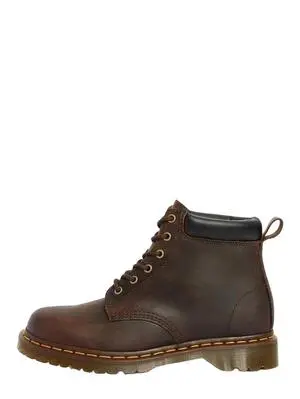 Dr. Martens 939 Crazy Horse Leather Lace Up Boots - Brown