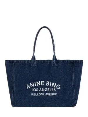 ANINE BING Logo Tote Bag - Black
