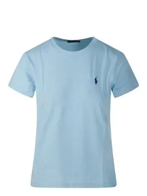 Polo Ralph Lauren Polo Ralph Lauren Crewneck T-Shirt With Embroidered Logo Blue