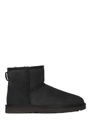 UGG Classic Mini Ii Logo-patch Ankle Boots - Black