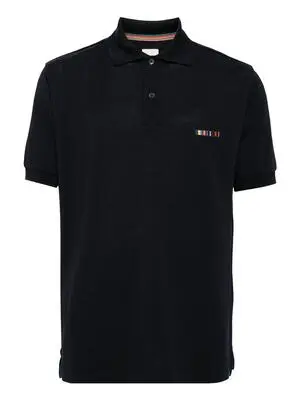 PAUL SMITH Stripe-detailing Cotton Polo Shirt