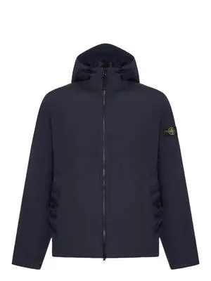 STONE ISLAND Stone Island Logo Patch Hooded Zip-Up Jacket