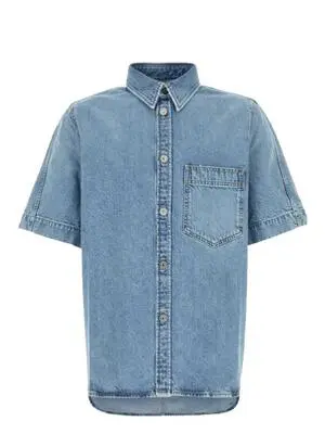 Givenchy Couture Seam Shirt In Denim - Light Blue