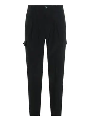 Herno Pleated Tapered Pants - Black