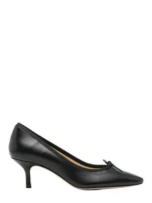 Repetto Cendrillon Bow Court Heeled Pumps - Black