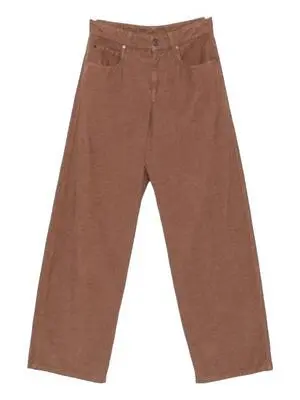 Brunello Cucinelli Corduroy Barrel-leg Trousers - Brown