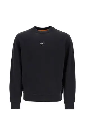 Hugo Boss Crew Neck Long Sleeve Sweatshirt - Black