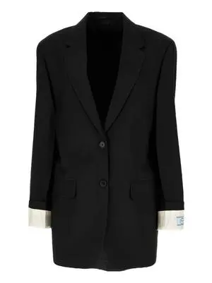 Prada Single-breasted Tailored Blazer - Black