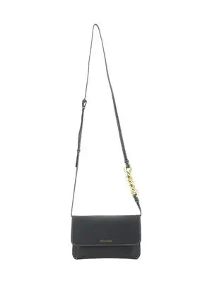 J.W.ANDERSON Foldover Top Shoulder Bag With Logo Print - Black