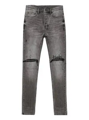 Ksubi Belt-loop Jeans With Button Closure - Black