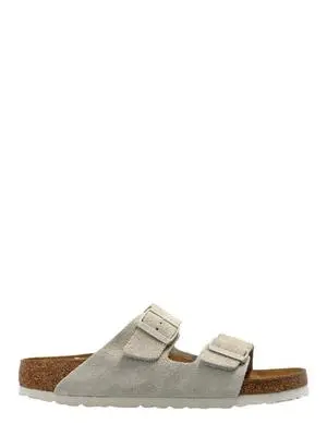 BIRKENSTOCK Arizona Buckled Flat Sandals - Gray