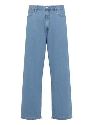 Carhartt Work In Progress Lucas Logo Patch Jeans - Blue