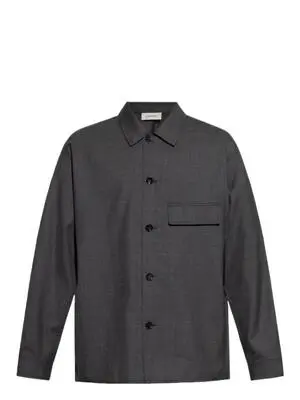LEMAIRE Long-sleeved Button-up Tailored Overshirt - Grey