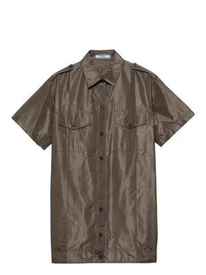 PRADA Prada Short Sleeve Taffeta Shirt