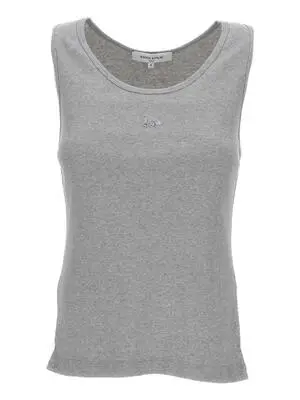 Maison Kitsuné Baby Fox Ribbed Tank Top - Gray