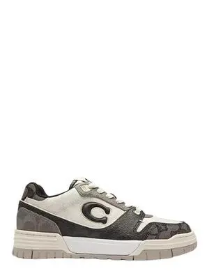 COACH Soho Logo Paneled Sneakers - Gray