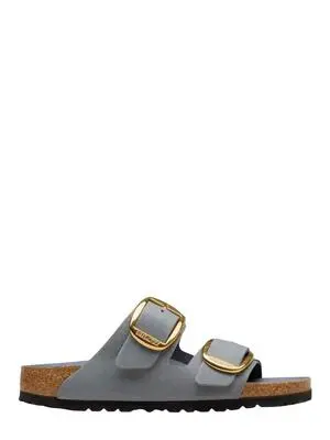 BIRKENSTOCK Arizona Big Buckle Flat Sandals - Gray