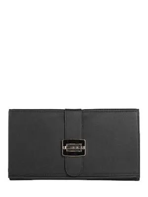 LA RÉSERVE Calfskin Clutch With Appliqués - Black