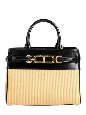TOM FORD Sand Cotton And Calfskin Tote Bag With Ecobrass Embellishments - Beige