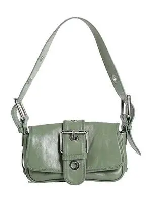 By Far Military Lambskin Shoulder Bag - Green