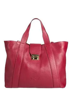EXTE Leather Maxi Tote Bag - Red