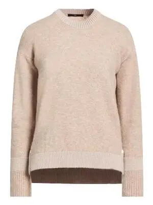 High Virgin Wool, Nylon, Wool, Alpaca Wool And Elastane Sweater - Beige