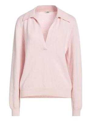ANNAGRETA ANNAGRETA Cashmere Polo Sweater Pink