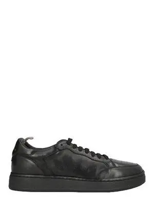 Officine Creative Low Top Leather Sneakers - Black