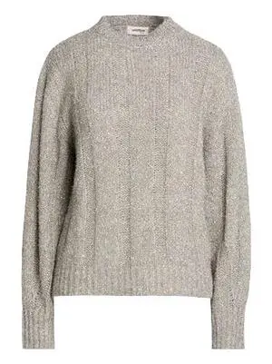 OTTOD'AME Cable-knit Crewneck Sweater - Silver
