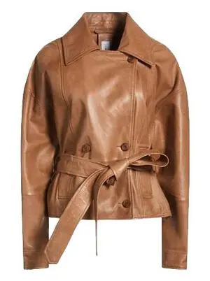 BULLY Leather Belted Jacket